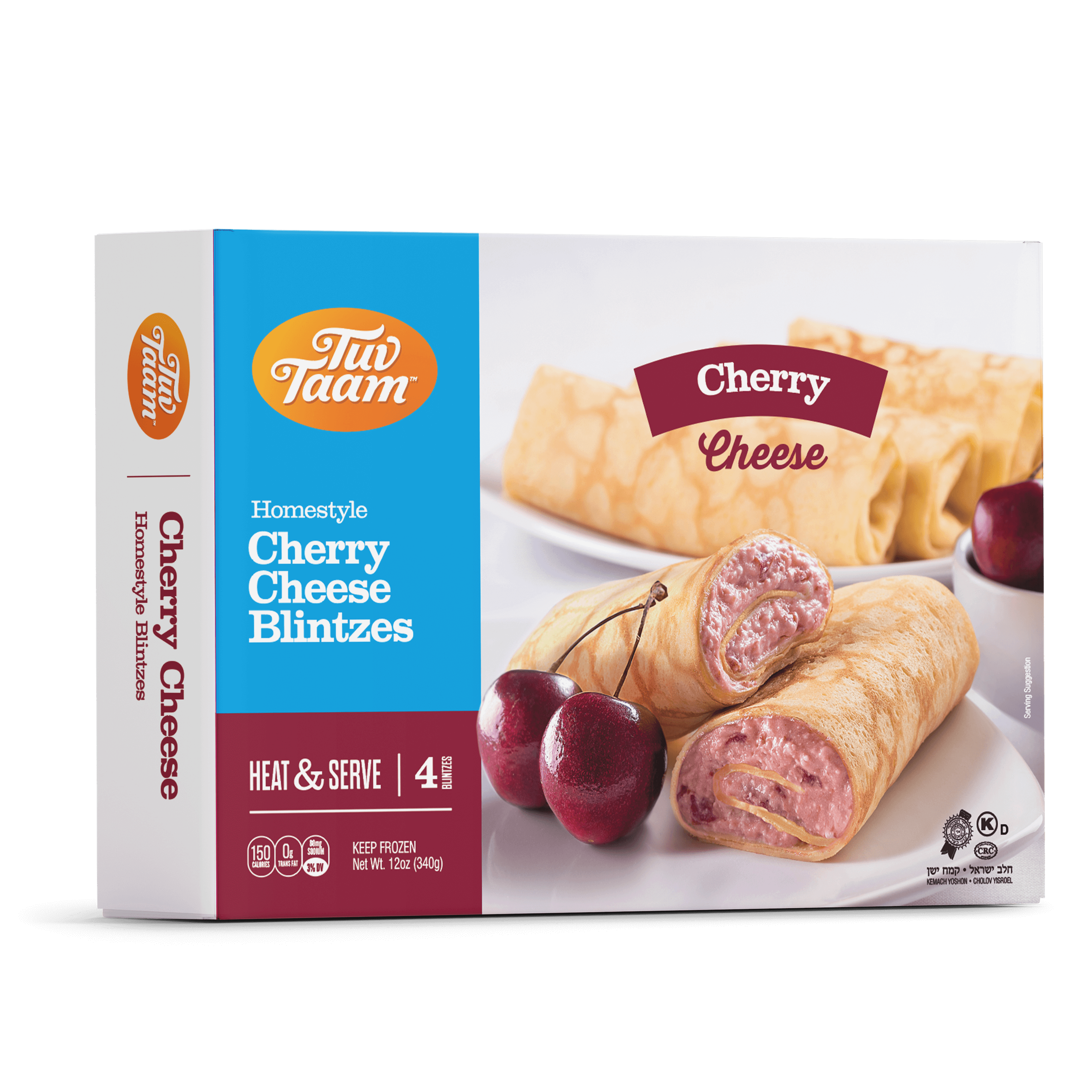 Cheese & Cherry Blintzes, 12 oz. - TuvTaam